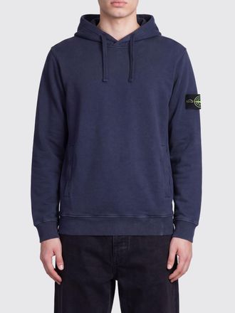 Stone Island Sweat &agrave; capuche en coton avec &eacute;cusson logo Boussole