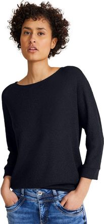Street One Damen T-Shirt 3/4 Arm, deep blue, 38