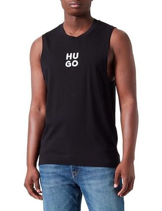 HUGO BOSS Hommes Beach Tank Top D&eacute;bardeur en Jersey de Coton avec Logo brod&eacute; revisit&eacute;