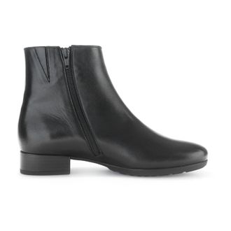 Gabor Eleganter Leder Stiefelette - Schwarz - - Shoes - Damen - Schwarzk - 40 1/2 EU