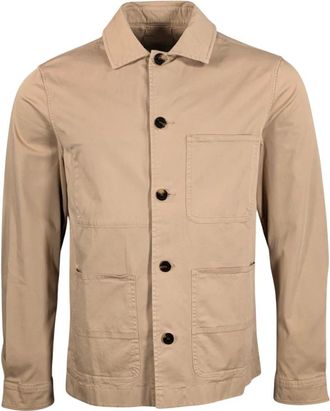Woolrich Homme, Vestes, Beige, Taille: XL Cotton Twill Chore Jacket GD