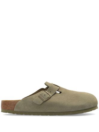 Birkenstock sandales en daim - Vert