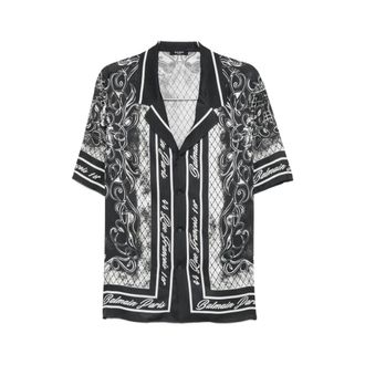Balmain Homme, Chemises, Noir, Taille: L Chemise de pyjama imprim&eacute;e Foulard