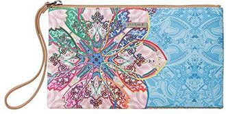 Desigual Wallet Mexican Cards Monica Women, Portefeuilles Femme, Bleu (Azul Agua), 1x14x24 cm (B x H T)
