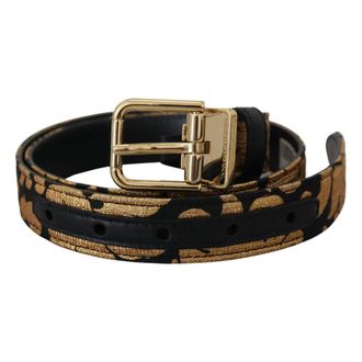 Dolce & Gabbana Femme, Accessoires, Multicolore, Taille: 75 CM Ceinture Multicolore avec Boucle Logo Jacquard