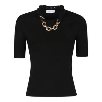Paco Rabanne L&auml;ssiges Strickoberteil - - Tops - Damen - Schwarzk - M