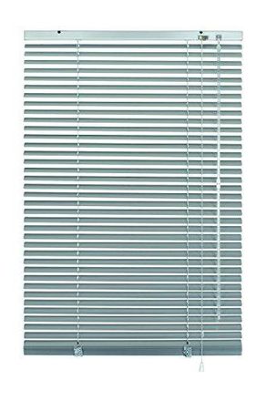 Gardinia Store Vénitien en Aluminium, Fixation au Mur et au Plafond, Kit de Montage Inclus, Store Vénitien Aluminium, Argenté, 120 x 140 cm (LxH)