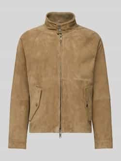 HUGO BOSS Regular Fit Lederjacke aus echtem Ziegenleder Modell LORIDGE