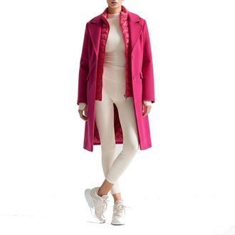 Herno Womens Multicolor Cashmere Coat Clothing