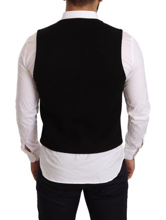 Dolce & Gabbana Single-Breasted Cotton Vest - Black