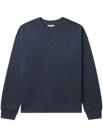 Maison Kitsuné sweat à patch Bold Fox Head - Bleu