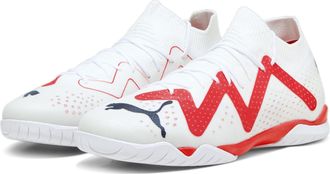 Puma Future Match It Fußballschuh für Herren, Puma White PUMA Schwarze Feuer-Orchidee, 47 EU