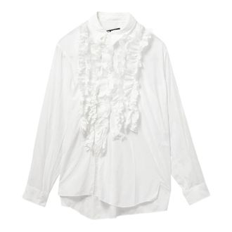 Comme Des Gar&ccedil;ons R&uuml;schenhemd - - Blouses & Shirts - Damen - Wei&szlig; - S