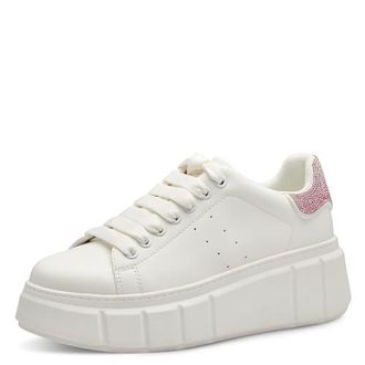 Tamaris Femme Damen 1-23743-41 Sneaker, Blanc Fuxia, 41 EU