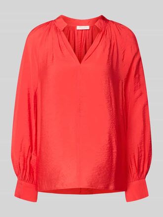 Christian Berg Bluse aus Viskose-Mix mit Serafino-Ausschnitt