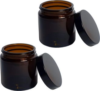 Comandante Ersatzglas mit Deckel (2 STK.) f&uuml;r C40 MK3 Kaffeem&uuml;hle (2 x Braunglas)