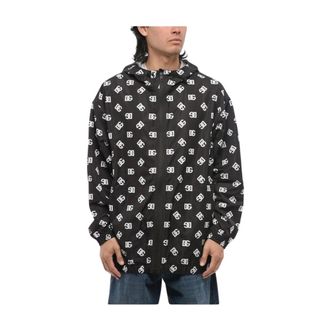 Dolce & Gabbana Logo Print Windbreaker Jacke - - Jackets - Herren - Schwarzk - XL