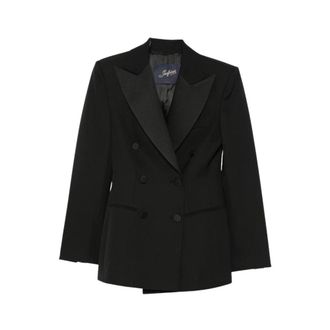 Seafarer Vanity Zweireihiger Blazer - - Jackets - Damen - Schwarzk - M