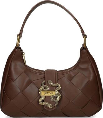 Just Cavalli Femme, Sacs, Brun, Taille: ONE Size Sac bandouli&egrave;re tiss&eacute;