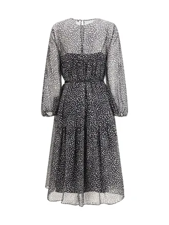 Max Mara Womens Campo Dress Nero Silk