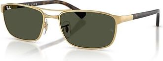 Ray-Ban Rb3778 Sonnenbrillen Havana Fassung Gr&uuml;n Glas 60-18