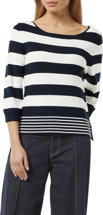 Comma Strickpullover mit seitlich geschlitztem Saum