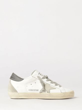 Golden Goose Baskets Super-Star en cuir de vachette &agrave; effet us&eacute;