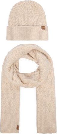 Liu Jo Set Schal und M&uuml;tze 2F6001 MA29S Hellbeige