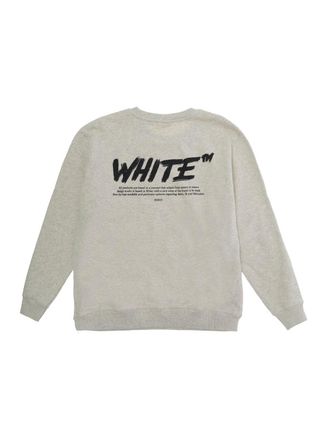 Off-white Sharedlogocrewneck Sweater - Gray