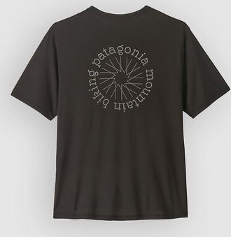 Patagonia Cap Cool Daily - Spoke Stencil T-Shirt noir