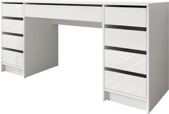 Mirjan24 Schreibtisch Ada Bis, 9 Schubladen Sch&uuml;lerschreibtisch Computertisch B:H:T 154x76x55cm, Kinderschreibtisch Arbeitstisch PC-Tisch Jugendzimmer Kinderzi