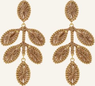 Lott. Gioielli Lott.Gioielli Ohrh&auml;nger Beatrice Ce Si Flower Leafs M Champagne By Glambou gold