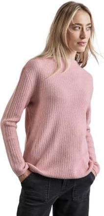 Street One A303049 Pull Cosy avec détails contrastés, Petal Rose Mel, 42 Femme