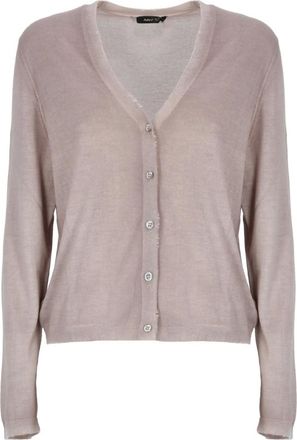Avant Toi Femme, Pulls, Violet, Taille: 40 FR Cardigan en Cachemire et Soie