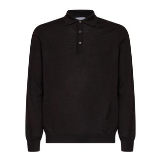 D4.0 Virgin Wool Polo - - Tops - Herren - Braun - M