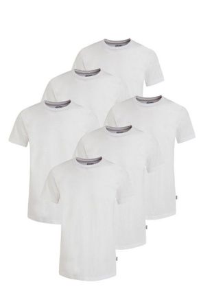 Jockey American-Shirt American T-Shirt (6er Pack) flache N&auml;hte, Relaxed Fit, Single-Jersey, kurze &Auml;rmel