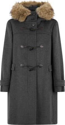 Max Mara Manteau en drap de laine double face - Femme - Vestes - Gris - Taille: 40 FR