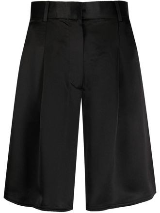 By Malene Birger short en satin &agrave; taille haute - Noir