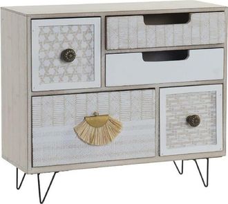 DKD Home Decor Schmuckschatulle, Weiß, Standard