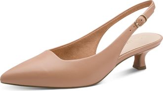 Marco Tozzi Marco Tozzi Damen Pumps weiches Feel Me Fu&szlig;bett weiches Innenfutter Vegan Synthetisch, beige (Cappuccino), 40 EU