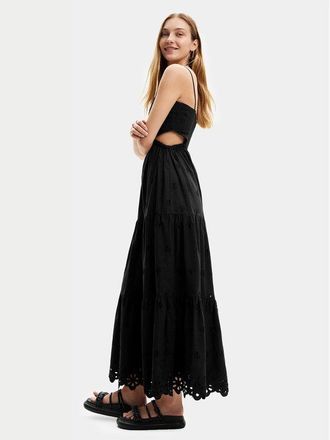 Desigual Sommerkleid Malver 24SWVW12 Schwarz Regular Fit