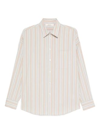 6397 chemise ray&eacute;e &agrave; manches longues - Gris