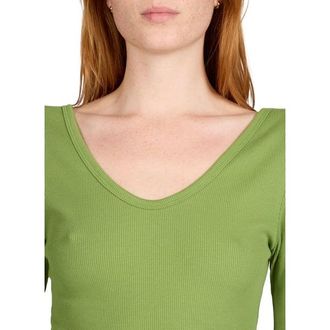 Topshop Top Wendy c&ocirc;tel&eacute; en coton m&eacute;lang&eacute;