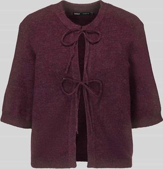 Only Regular Fit Strickjacke mit Schn&uuml;rung Modell SIMONI
