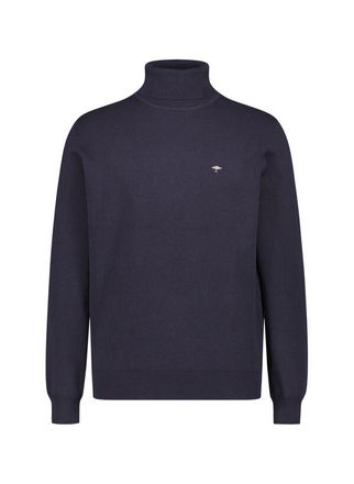 Fynch-Hatton Fynch-Hatton Herren Pullover blau Baumwolle unifarben