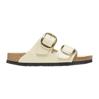 Birkenstock Arizona Big Buckle Naturleder Patent Sandalen Schmal - - Shoes - Damen - Beige - 39 EU