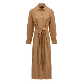 Ralph Lauren Femme, Robes, Beige, Taille: 34 FR Florence A-line Shirt Dress