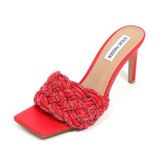 Steve Madden Espresso Red Multi Ciabatta Schuhe - - Shoes - Damen - Rot - 38 1/2 EU