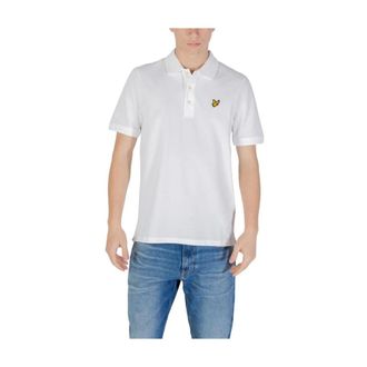 Lyle & Scott Homme, Tops, Blanc, Taille: S Polo Logo