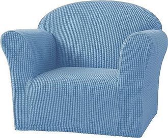 Generic Housse de canap&eacute; pour Enfant, tr&egrave;s Extensible, Mini Taille, pour Fauteuil 1 Place, pour Enfants/Tout-Petits/b&eacute;b&eacute;s (Couleur : Bleu -2)